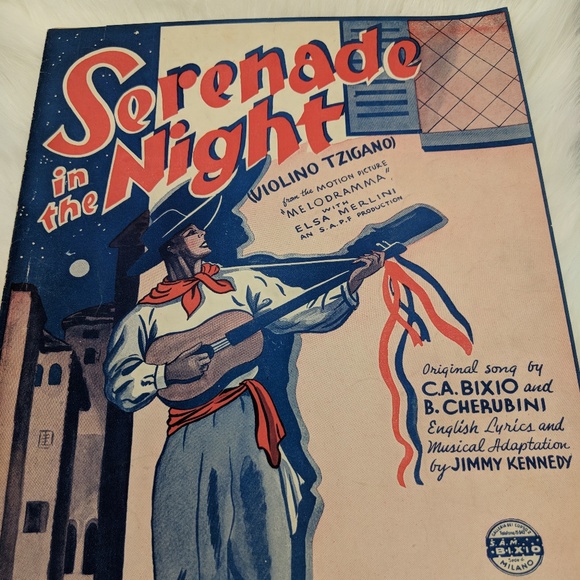 Vintage | Bedding | Serenade In The Night Sheet Music 936 | Poshmark